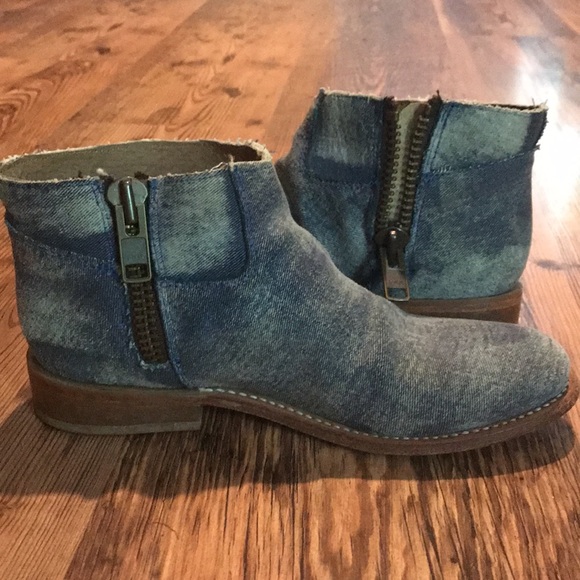 Free People | Shoes | Free People Matisse Duke Bootie In Denim | Poshmark